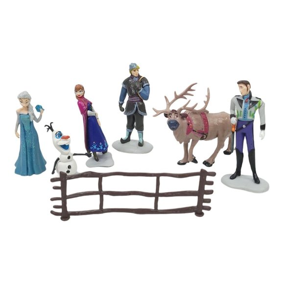 Disney | Toys | Disney Frozen 6 Figurines Toys Cake Toppers Elsa Anna Kristoff Olaf Sven Hans ...
